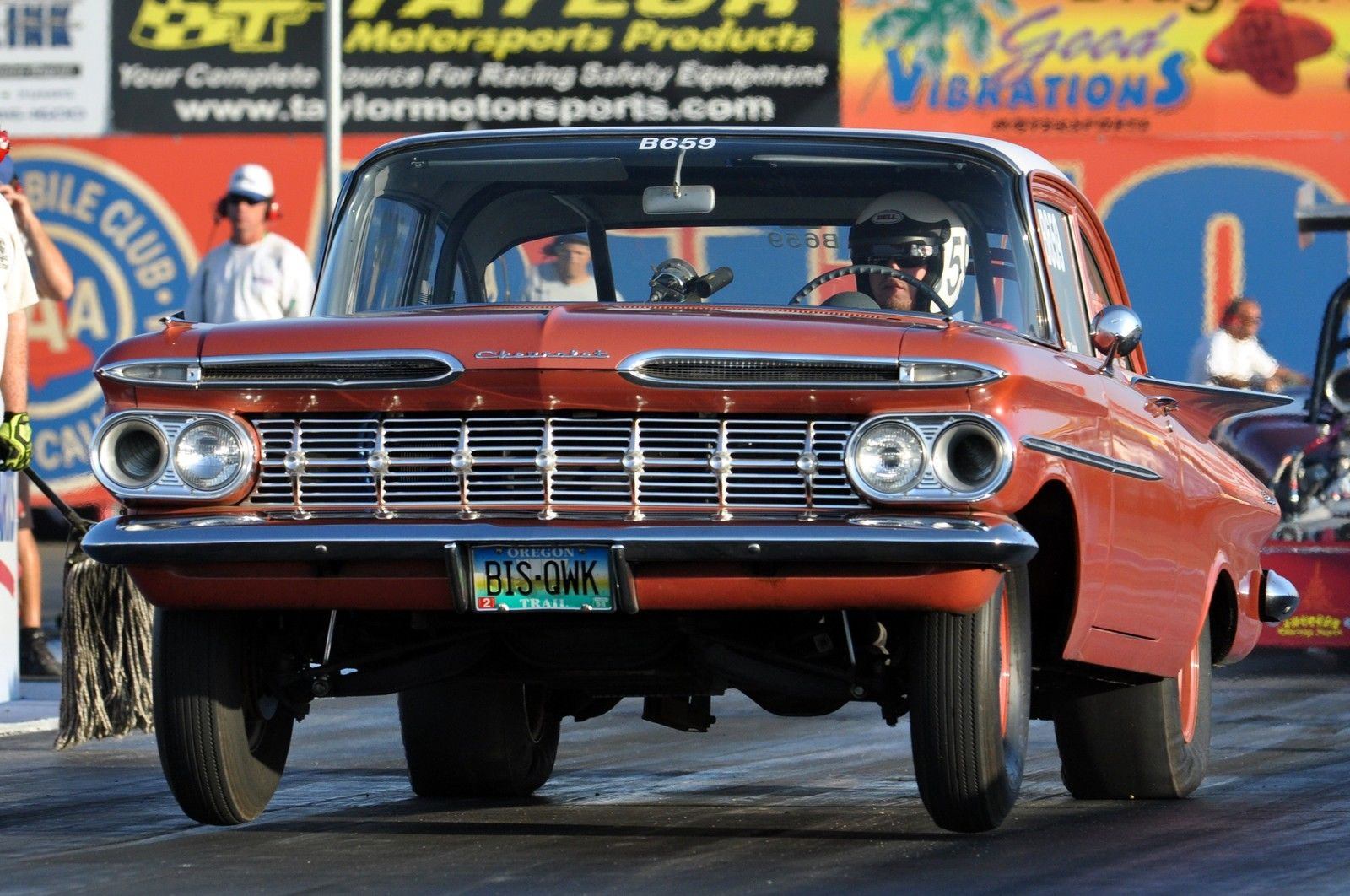 1959 Chevy Biscayne 2D Sedan, Unrestored Original Paint, Street/strip ...